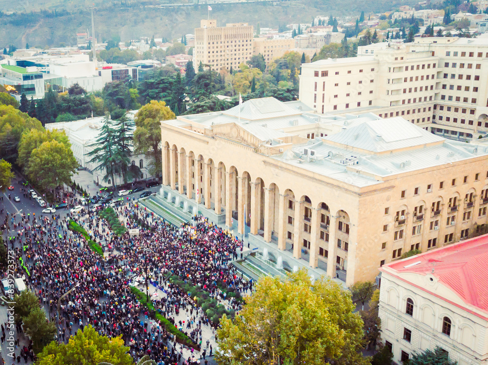 25th may, 2023 - Tbilisi, Republic of Georgia - Post election protests ...