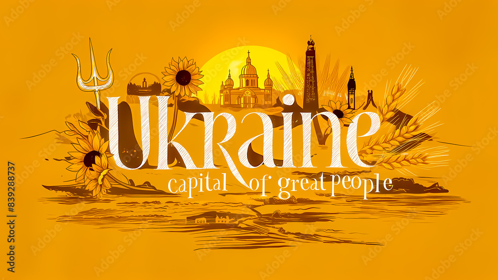 Ukraine is Capital of Great People. Spirit of Ukraine: A Vibrant, Hand ...