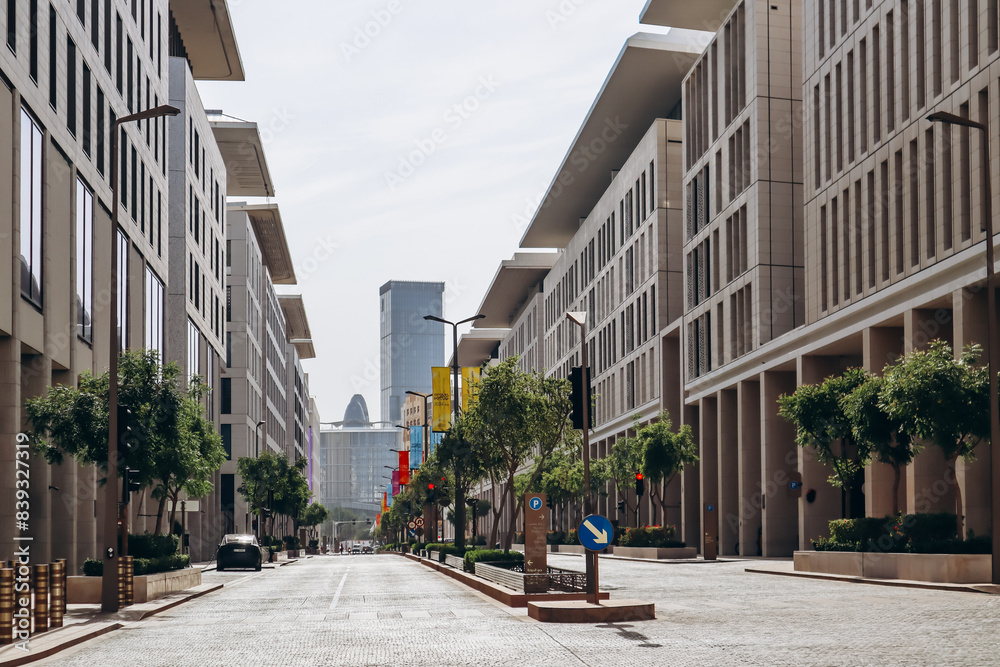 Doha, Qatar - 1 May 2024: Msheireb Downtown Doha, a developing area ...