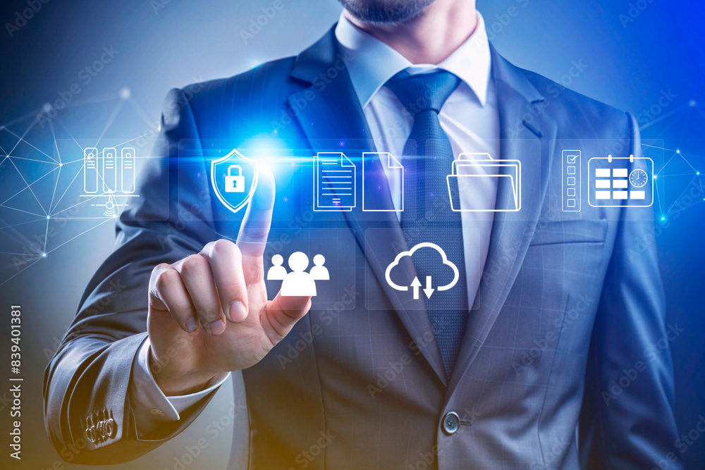 Document Management System DMS, Document management concept online ...