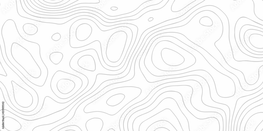 Abstract pattern with lines topographic map background. Topography and ...