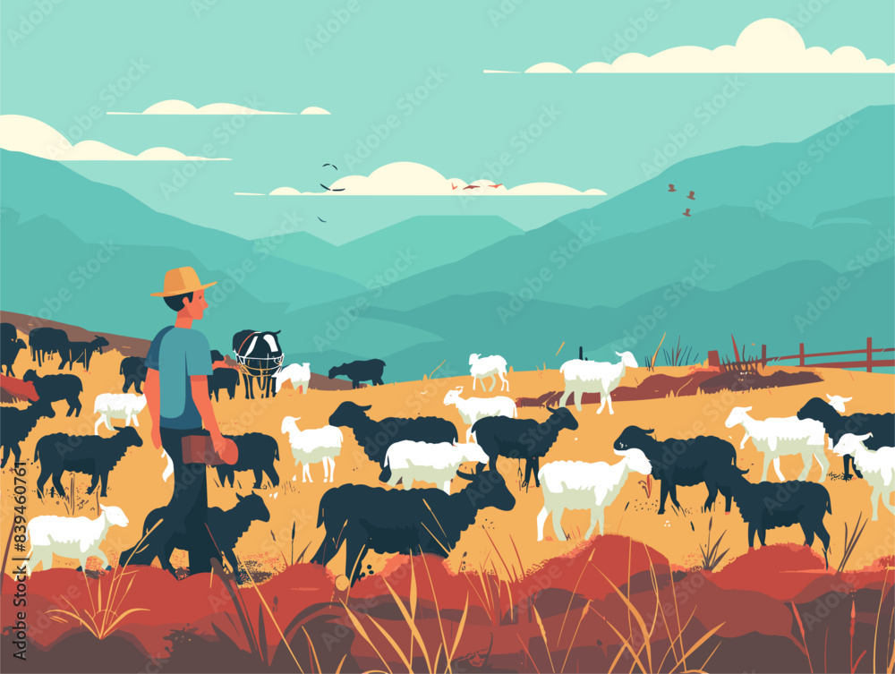 Nomad's Harmony: Animated Depiction of Pastoral Life in Vast Landscapes ...