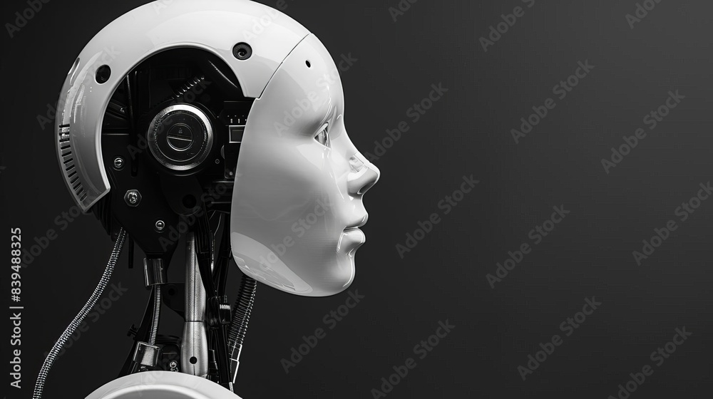 Design a humanoid robot personal secretary in a sophisticated ...