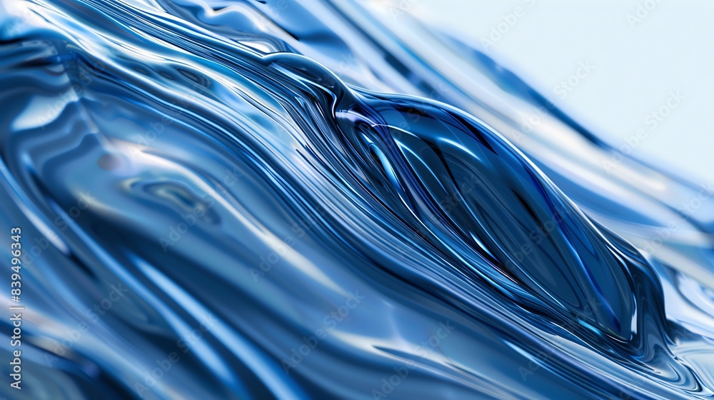 3D liquid forms creating dynamic motion, captured with a highspeed ...