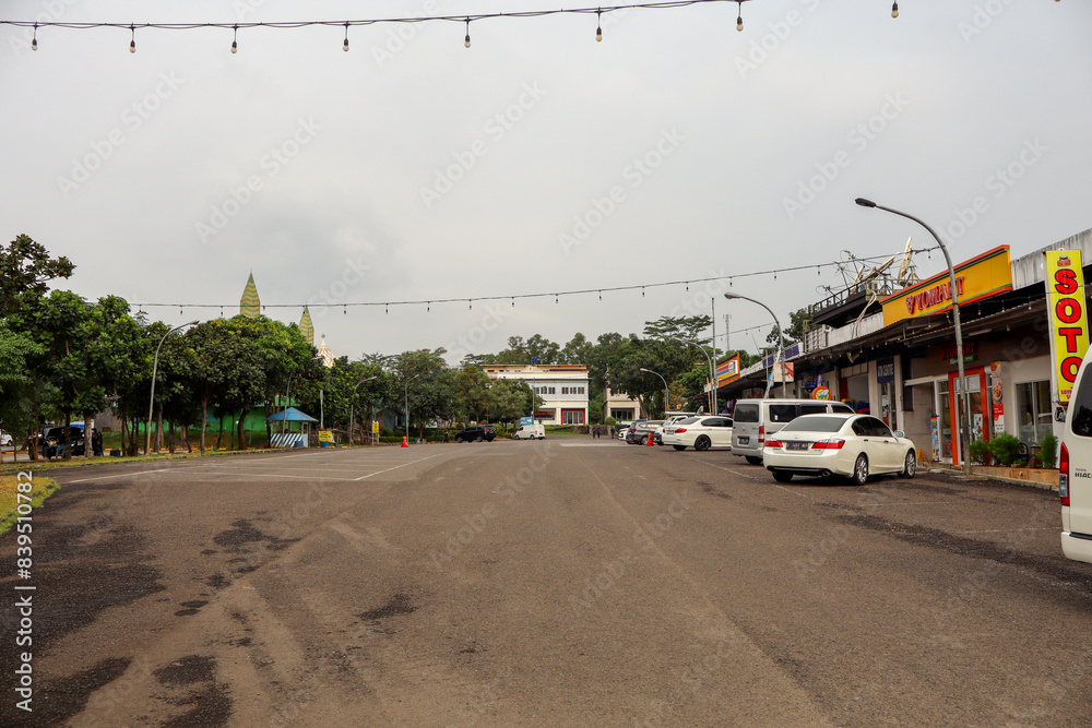 Purwakarta, Indonesia - June 3rd - Spacious Paved Parking Area at ...