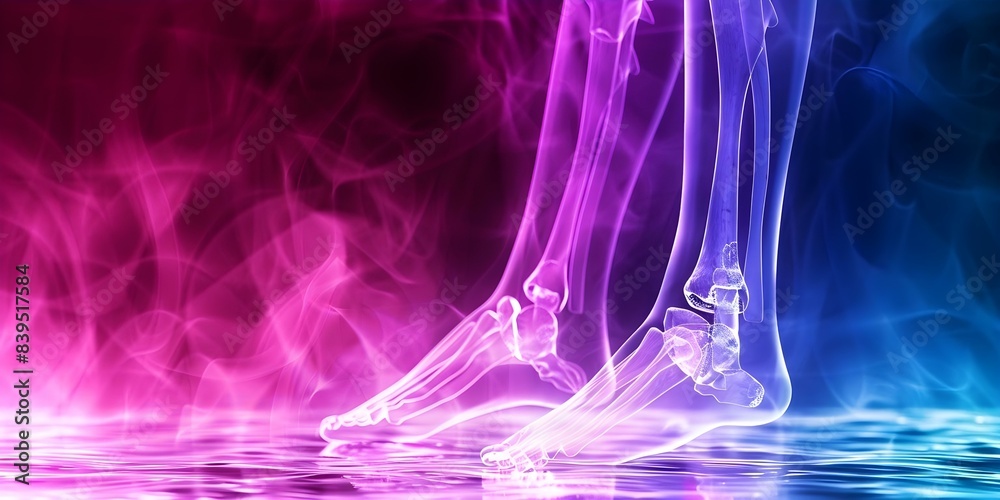 Image showing tibia fracture with sharp shin pain and visible deformity ...