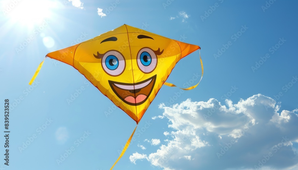 Smiley Emoji Kite: Adorably Oversized and Foldable, Perfect for Big ...