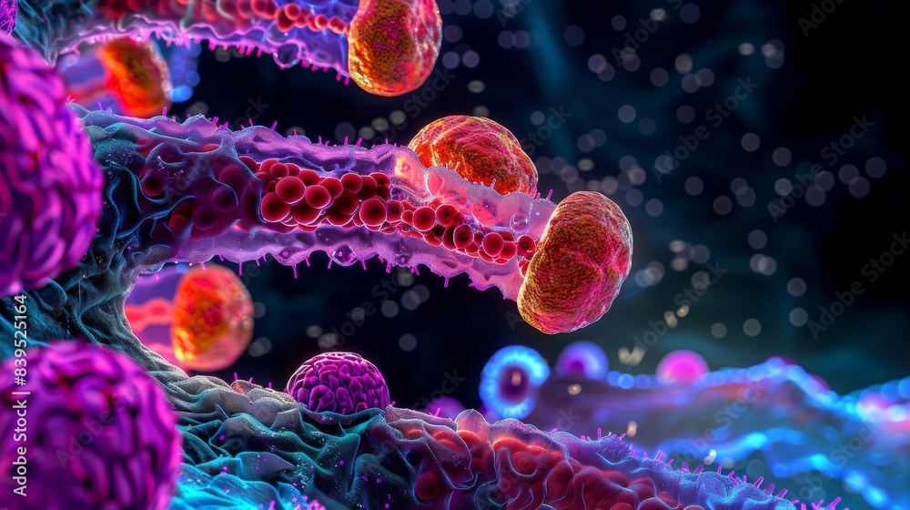 A series of images showing the activation and internalization of a cell ...