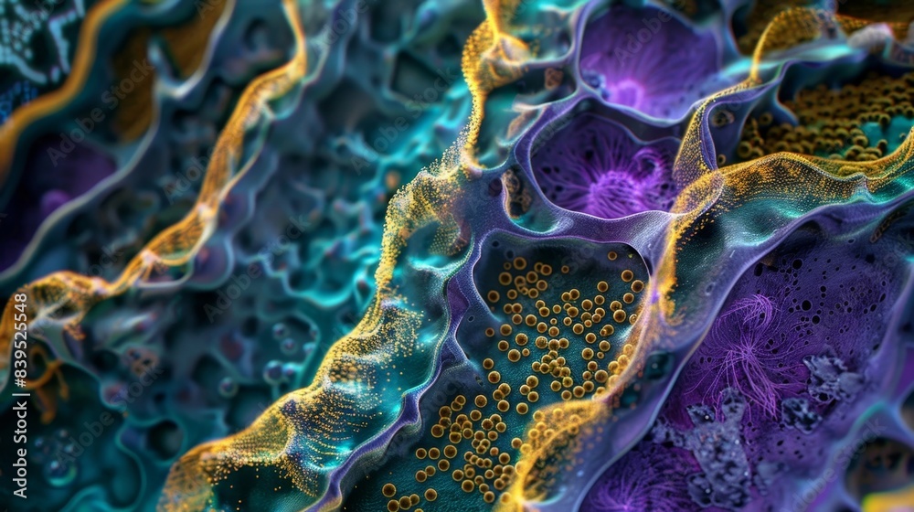 A highly magnified image of a single peroxisome showing the location of ...