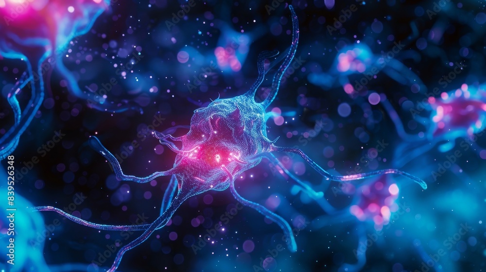 Immunofluorescence image depicting the expression of various receptors ...