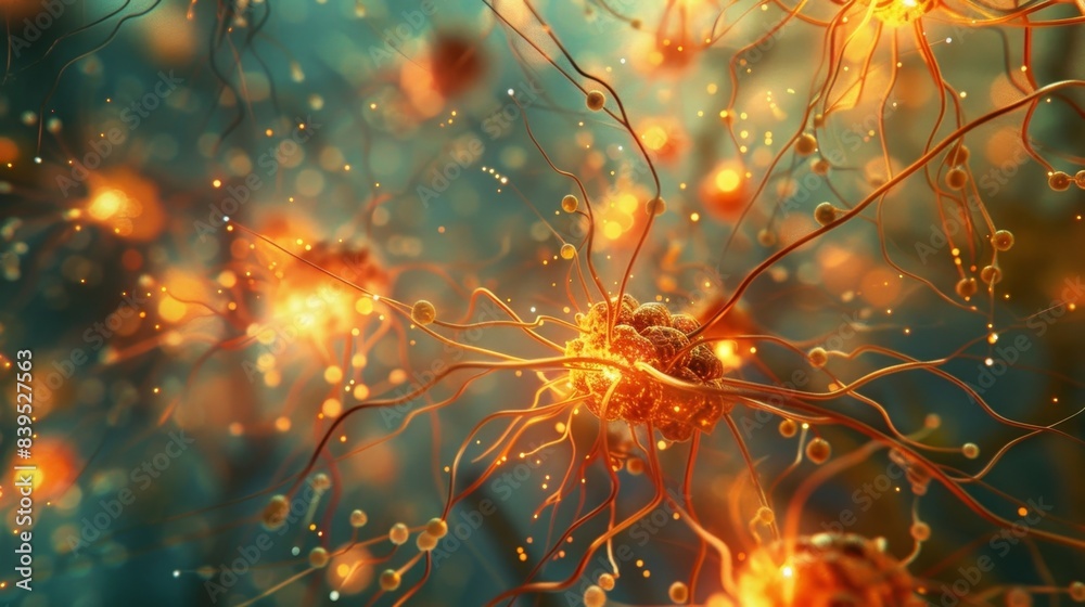 An illustration of the complex interactions between neurons and glial ...