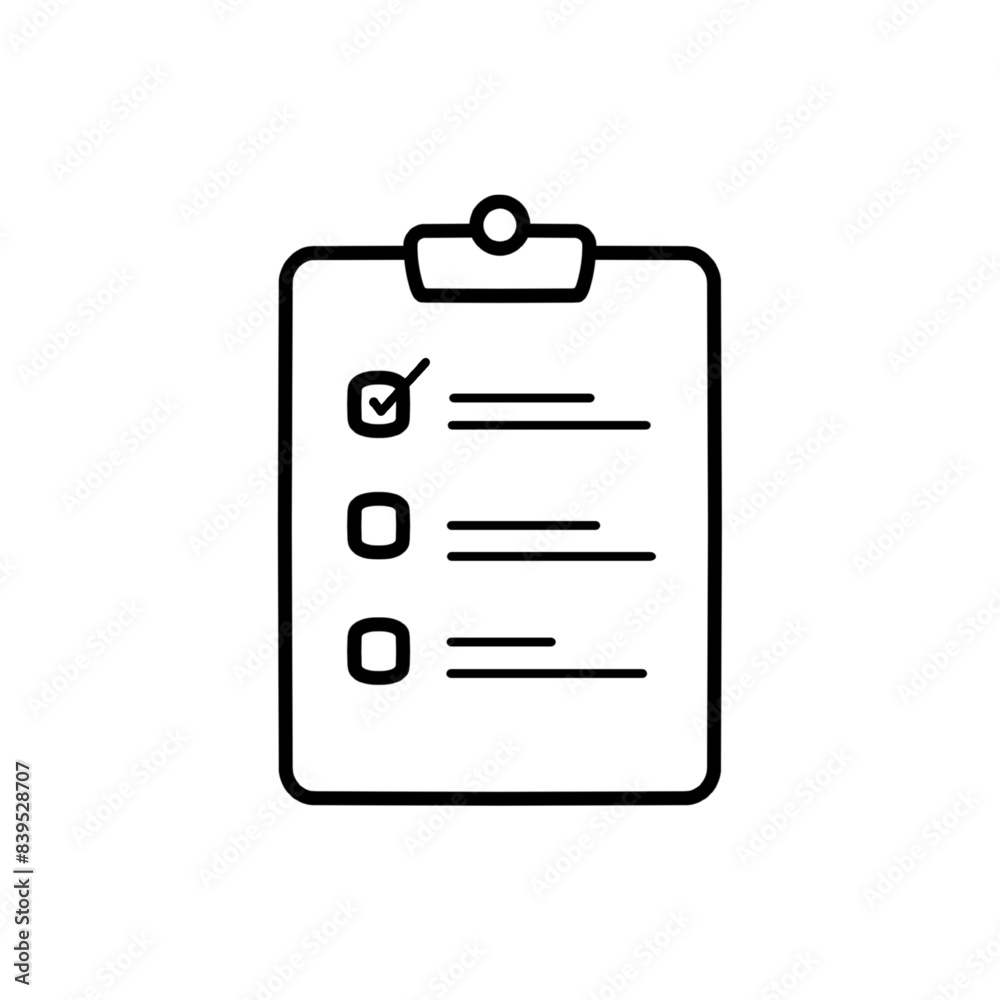 Checklist icon template color editable. Checklist symbol vector sign ...