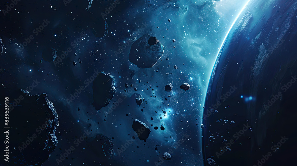 Space wallpaper banner background. Created with generative Ai ...