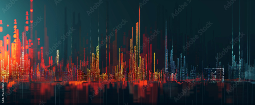 Bar chart illustrating the performance of sectors in the stock market ...
