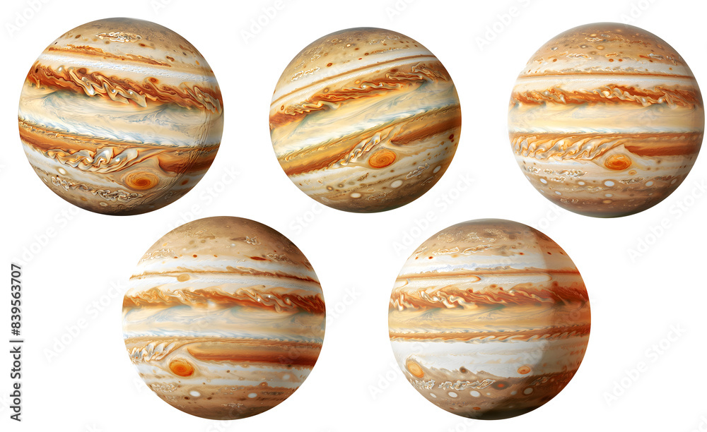 Isolated Jupiter Planet Vector PNG - Transparent Background Stock ...