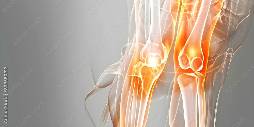 Ilustracja Stock: Understanding Shin Pain Highlighted Tibia Bone and ...