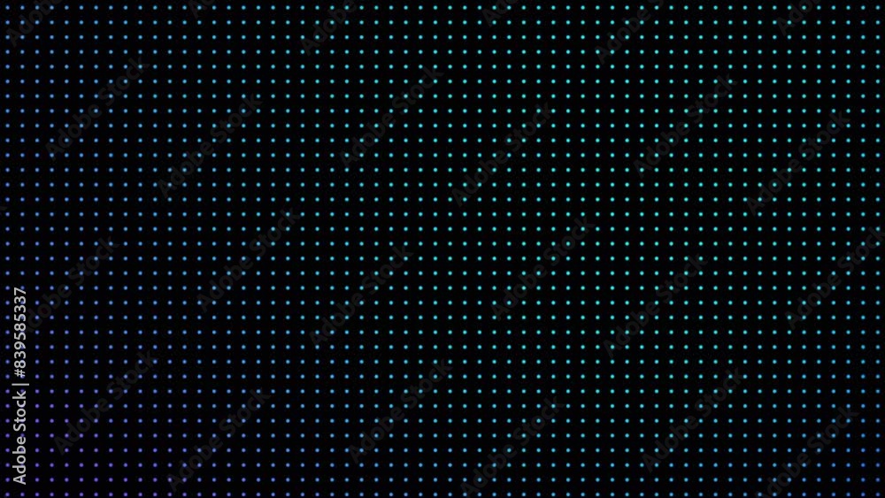 Abstract dynamic technology background animation. Gradient dots forming ...