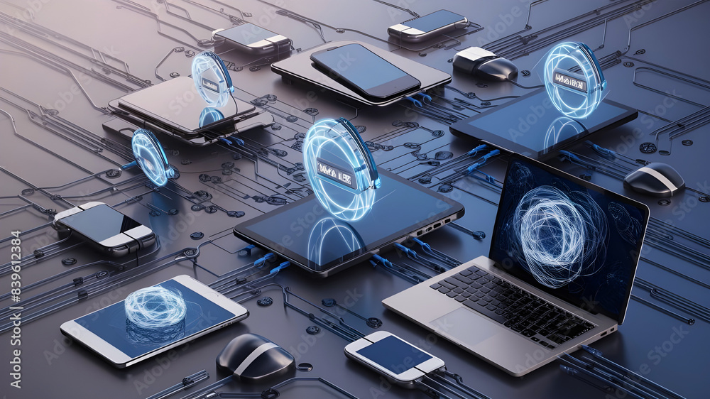 Digital map and concept of global network and connectivity, data ...