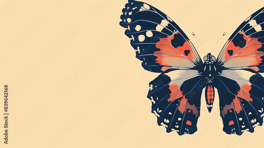 Regal Moth, border, background Wallpaper, blank in the middle ...