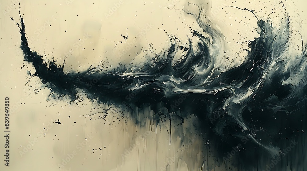 Minimalist Chaos Enter realm of chaos depicted abstract artwork ...