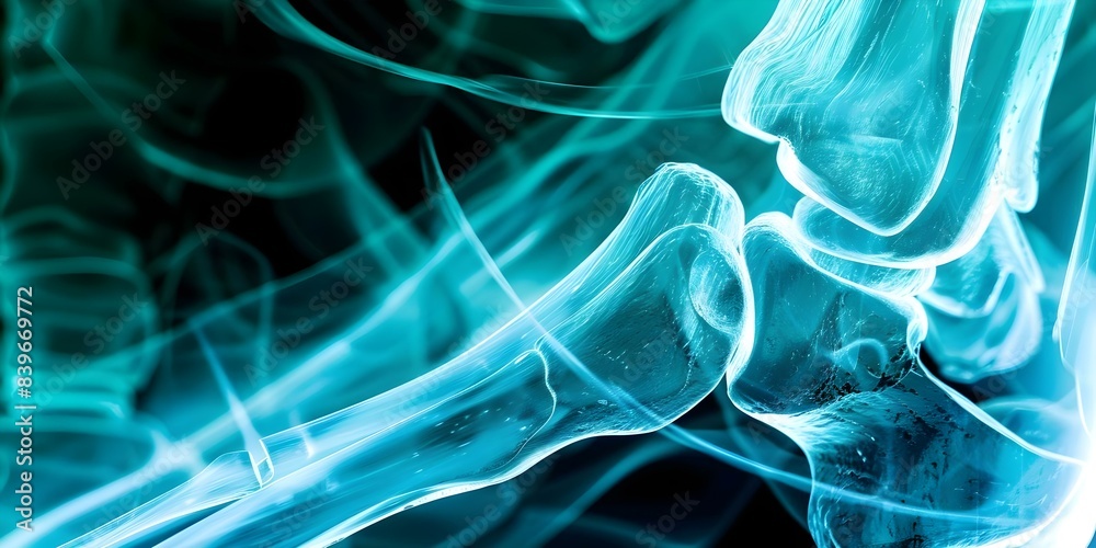 Sharp Shin Pain Highlighted Tibia Bone with Visible Deformity. Concept ...