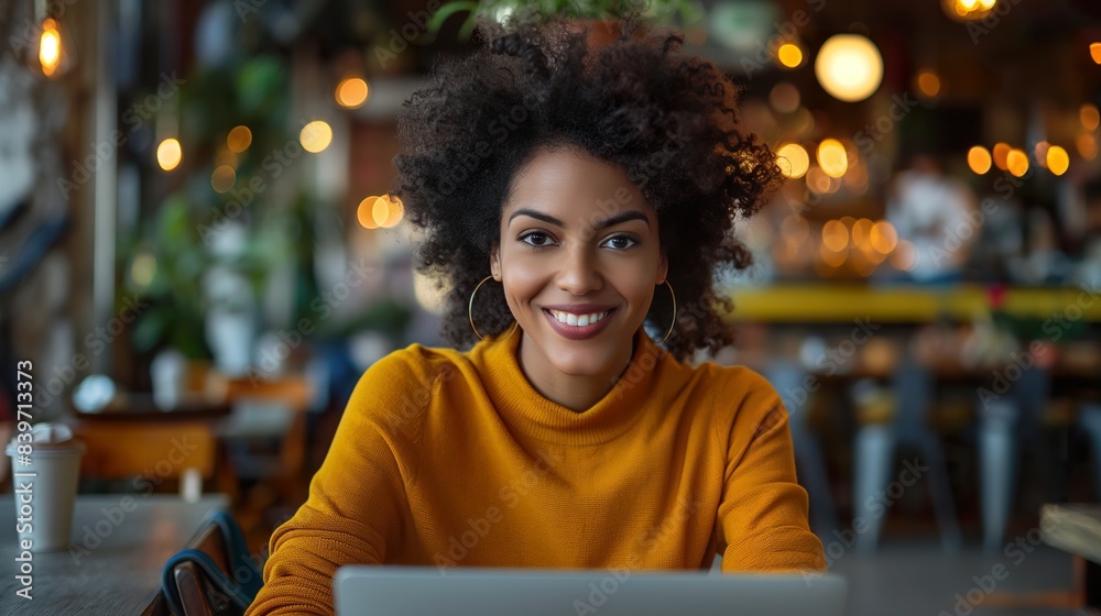 Diverse team in a colorful office with a rainbow flag, representing ...