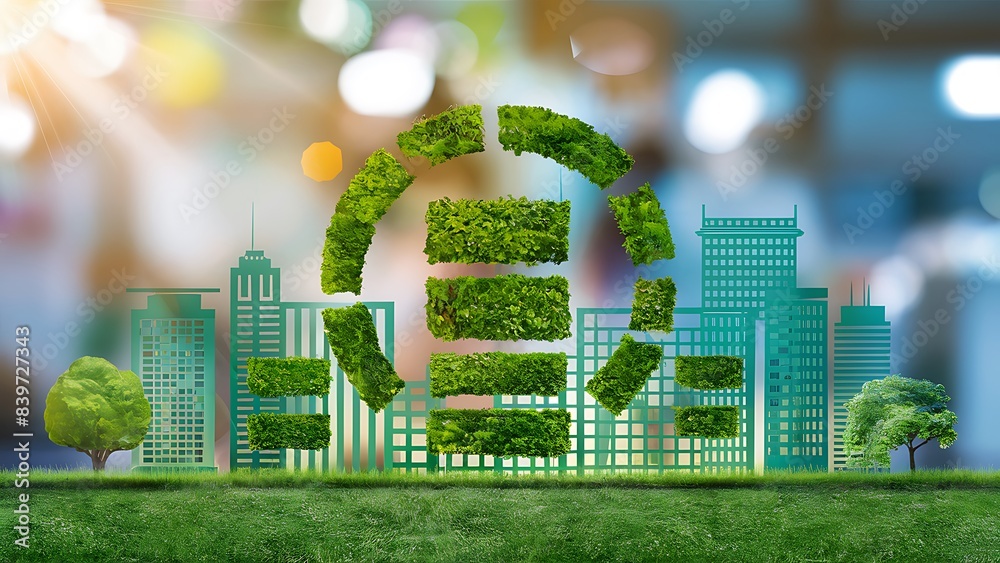 Sustainable development with green roofs and vertical gardens ...