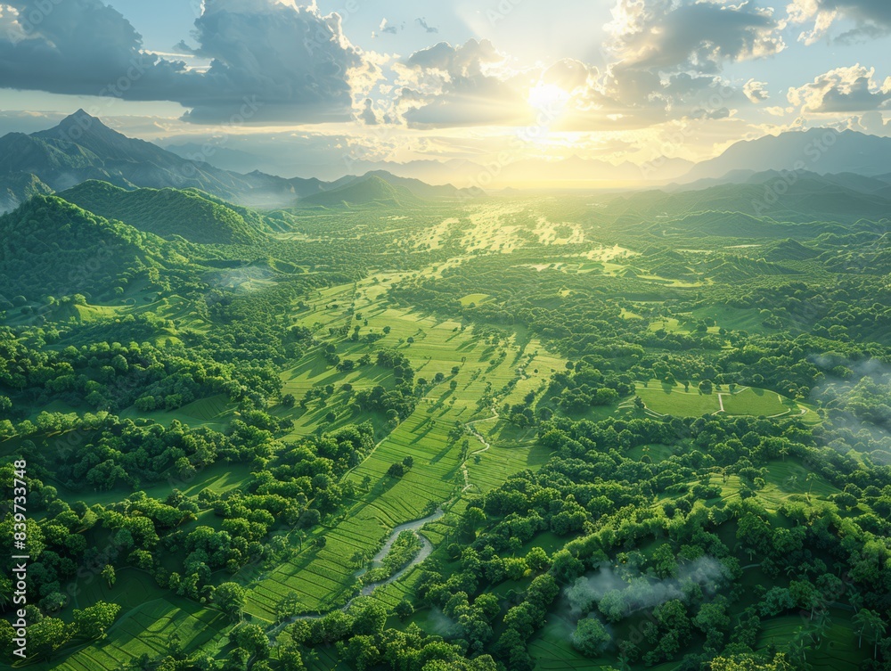 Ariel photograpy of flat sri lankan paddy feild masterpiece award ...