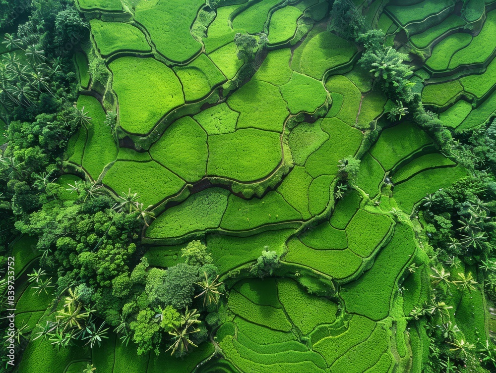 Ariel photograpy of flat sri lankan paddy feild masterpiece award ...