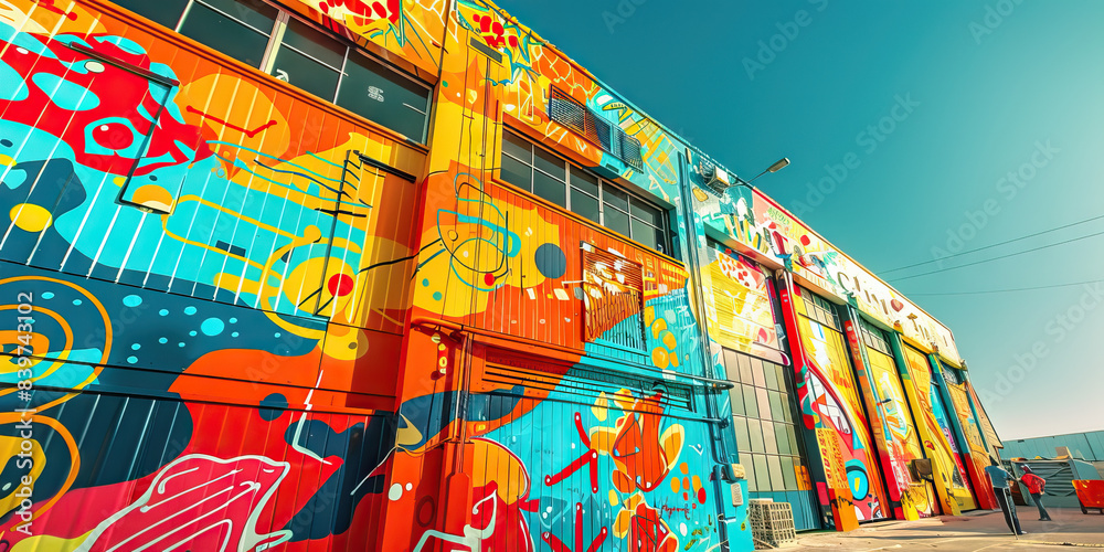 Factory Building as a Canvas: A factory building transformed into a ...