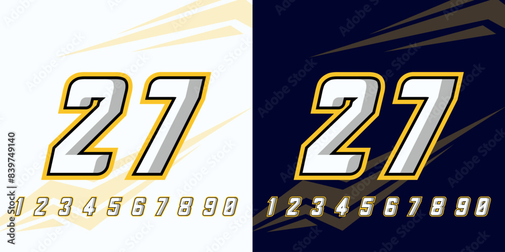 number 27 racing and automotive for, racing, sports jersey with racing ...