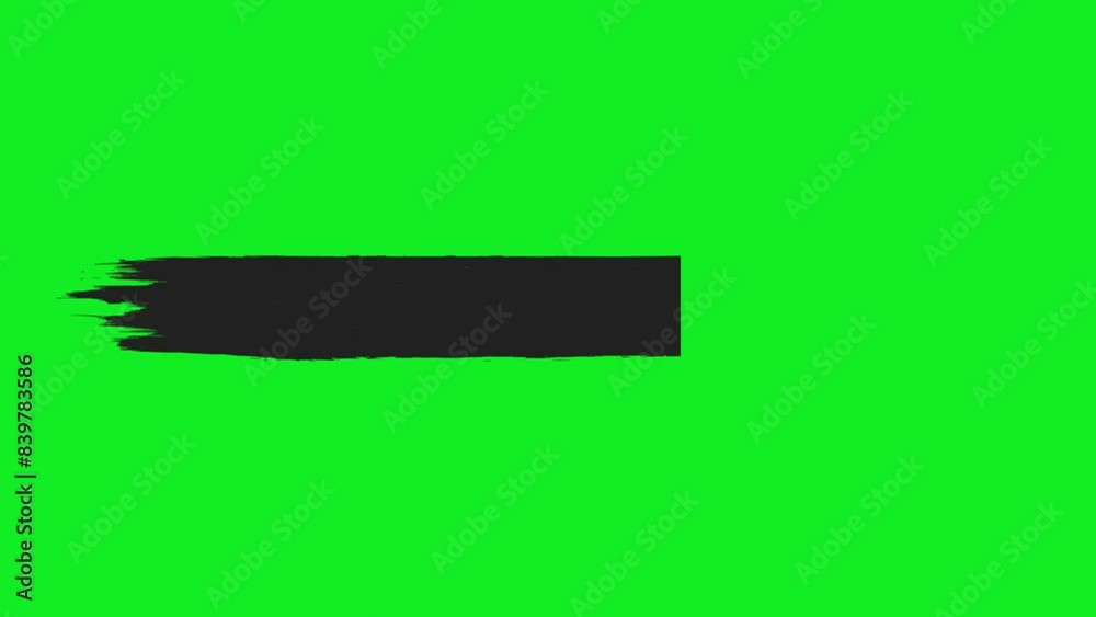 paint white brush stroke transition animation Green Screen, paint brush ...