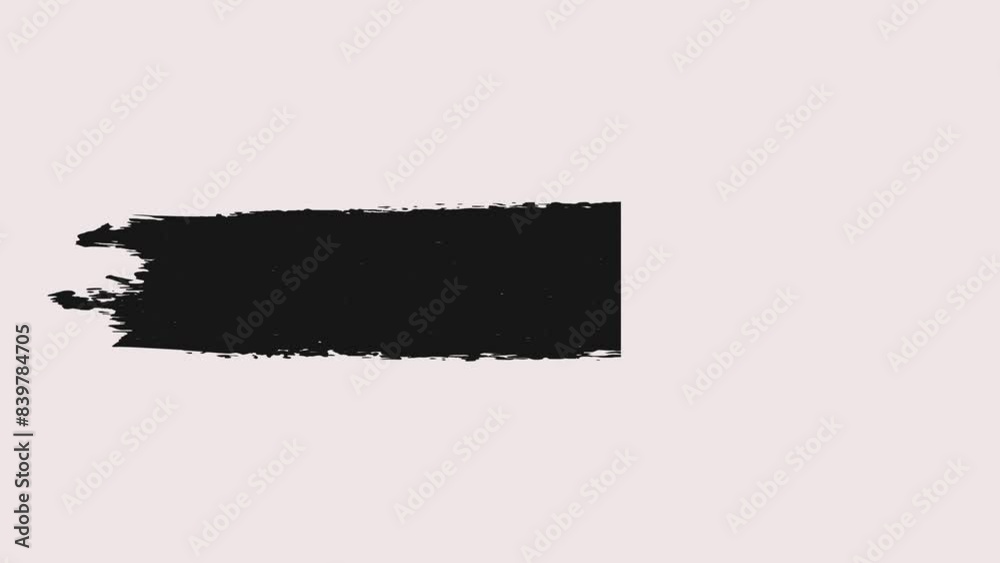 white brush stroke transition animation, 4K ink paint white brush ...