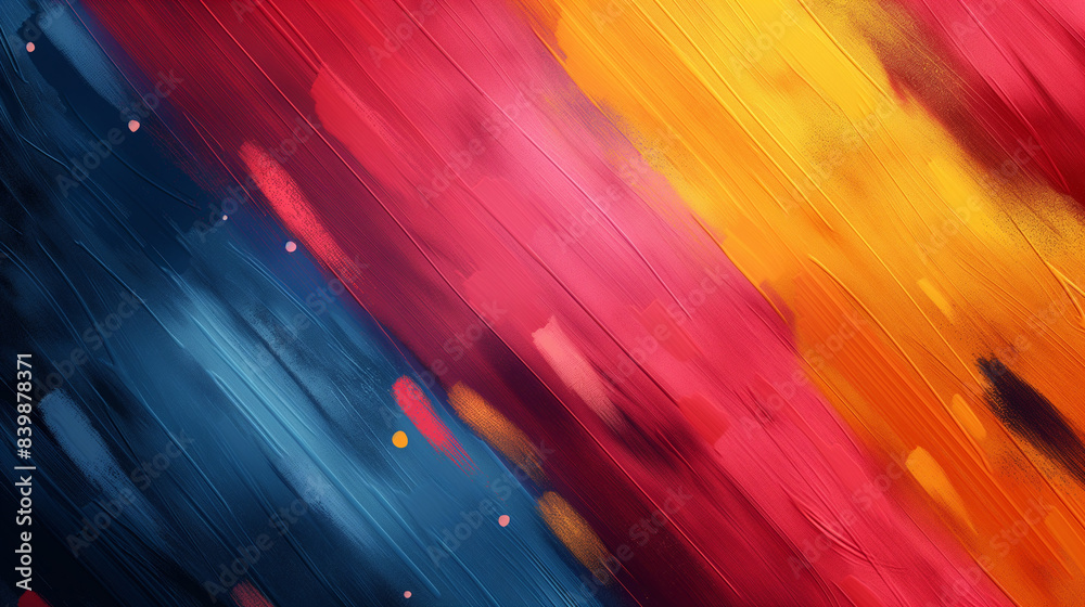 Colorful seamless pattern in bold colors - oblique brush strokes. High ...