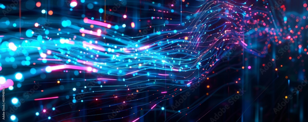 High-resolution 4K digital abstract background suitable for neural ...