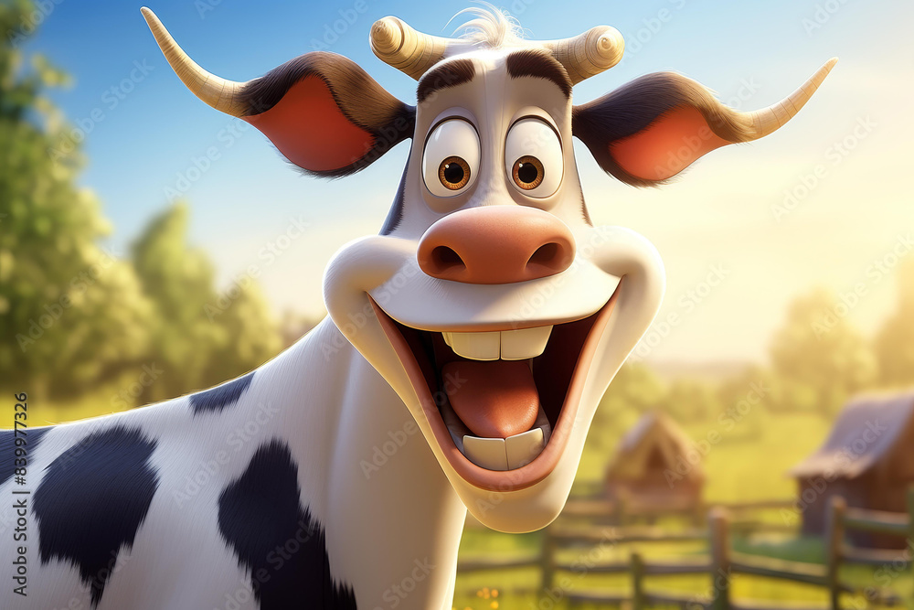 Dive into the whimsical world of playful cow cartoons brought to life ...