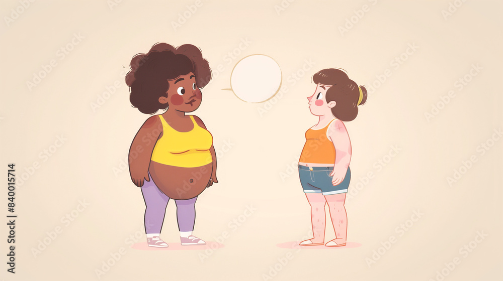 body acceptance, diversity, cartoon characters, fuller figure, rounder ...