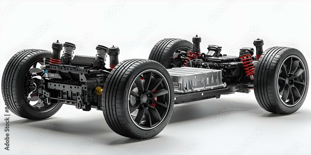 Electric car chassis for undercarriage designed for optimal performance ...