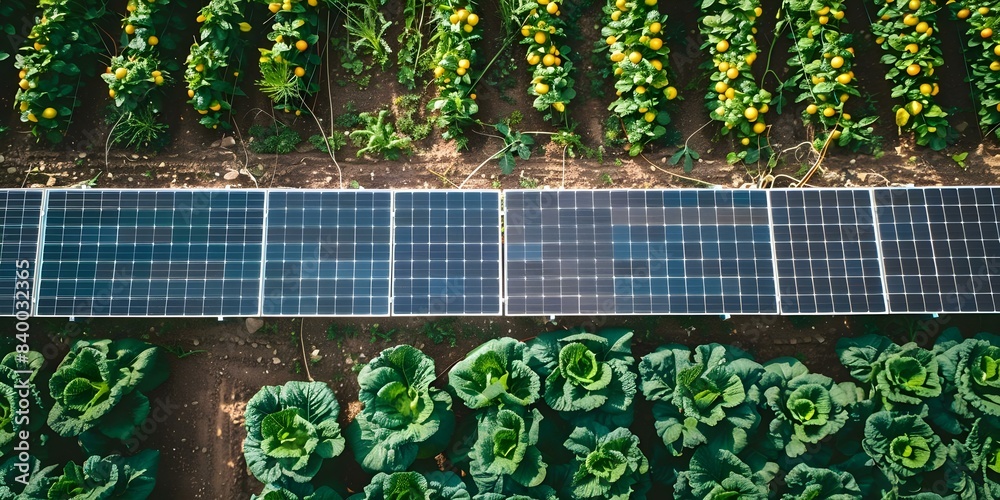 Combining solar panels with crop farming to create agrovoltaics or ...