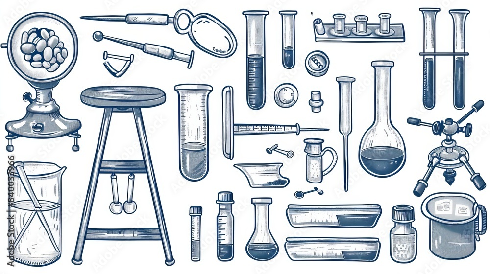 laboratory test for medical analysis. examination of the urine and ...
