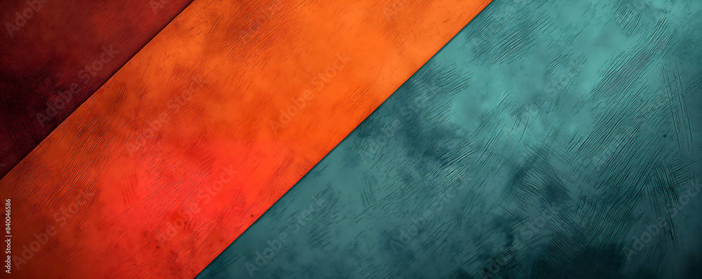 Dark gray, copper orange and teal color, geometric textured background ...
