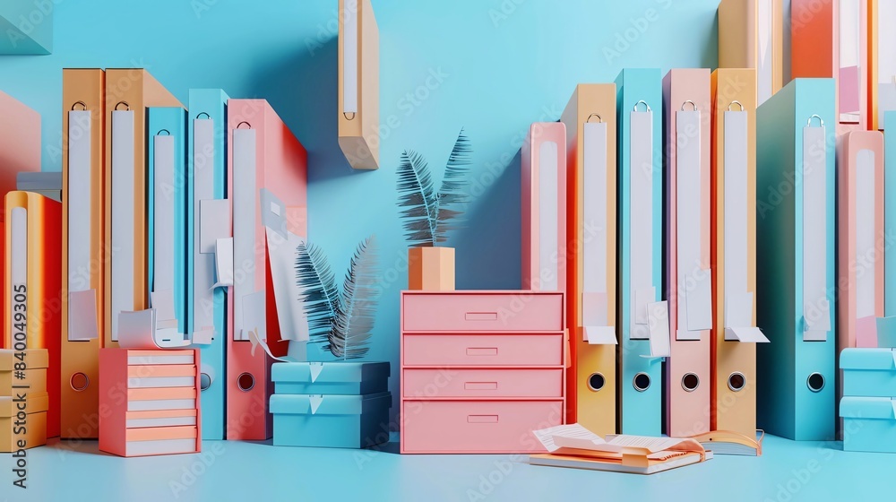 Organize your documents with precise 3D renderings of files and folders ...