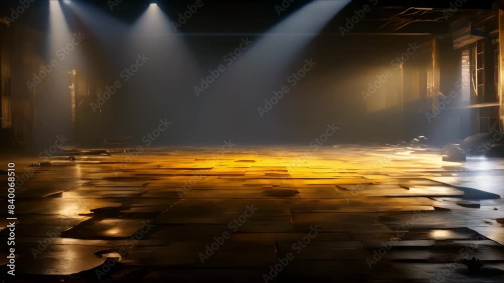 Cinematic Blurred Crime Scene Tape Background with Copy Space. Concept ...