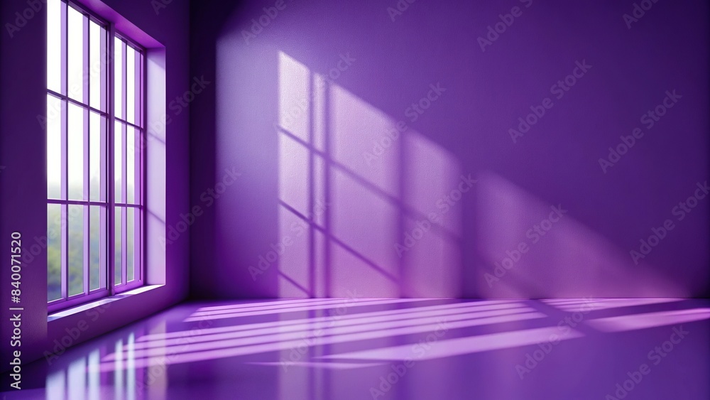 Abstract purple studio background with shadows of window, perfect for ...