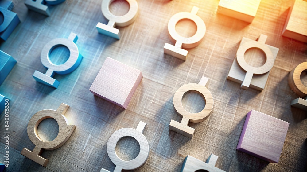 Gender-neutral language concept shown in a stock photo with neutral ...