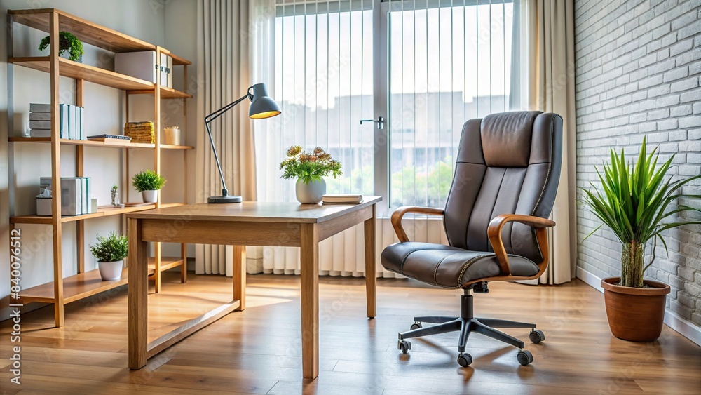 Psychologist's office with empty chair and desk , psychology, office ...