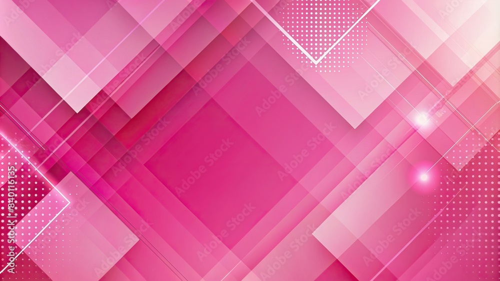 ภาพประกอบสต็อก Abstract pink gradient background with geometric shapes for a poster or broucher ...