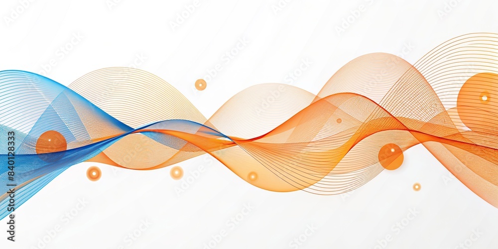 Abstract technology background with small chat speech bubbles in ...