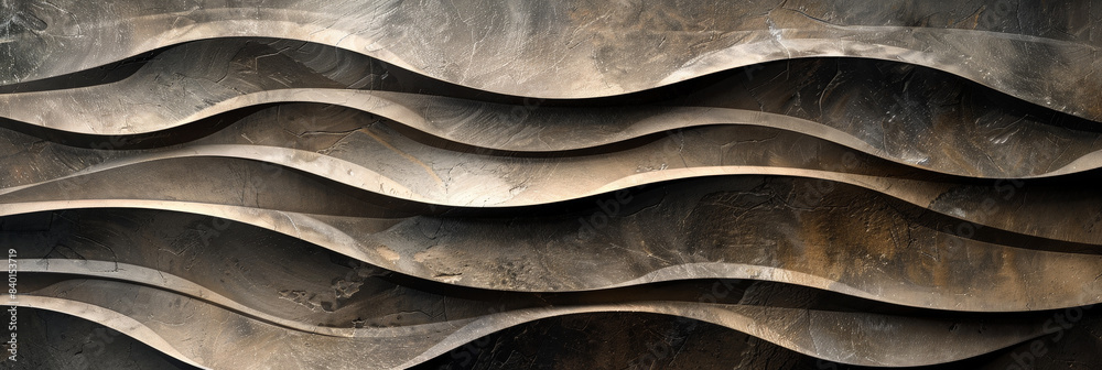 Sand waves with textured patterns, showcasing natural flowing shapes ...