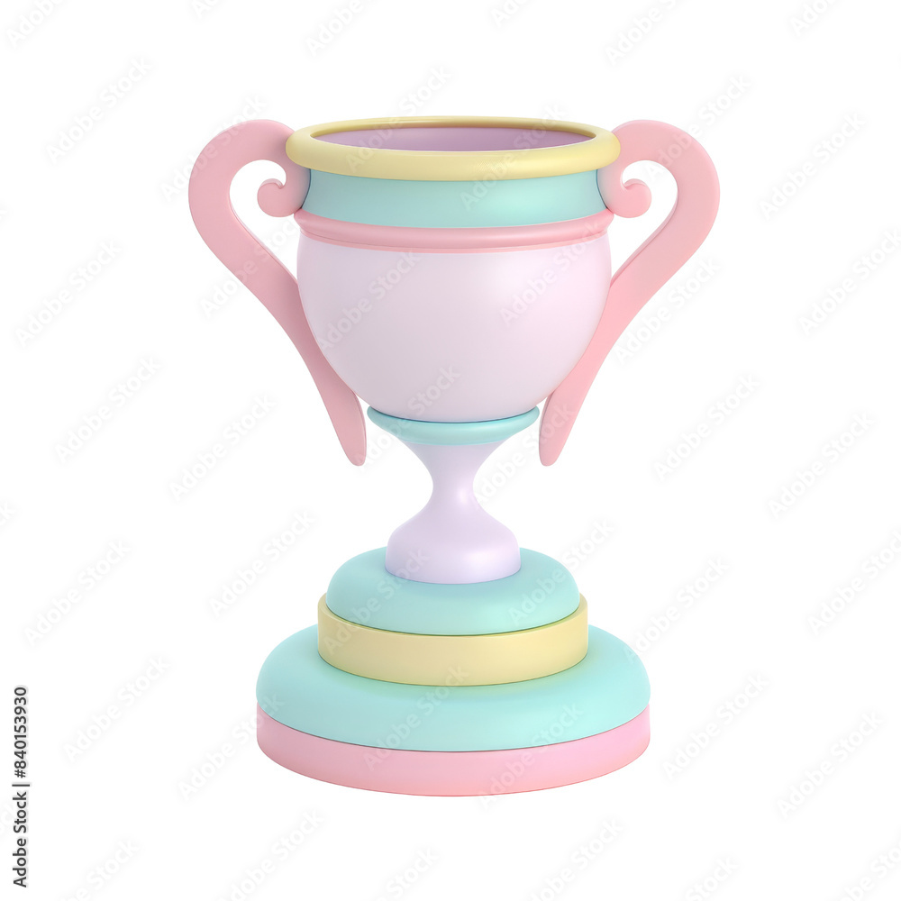 Pastel trophy illustration isolated on transparent background clipart ...